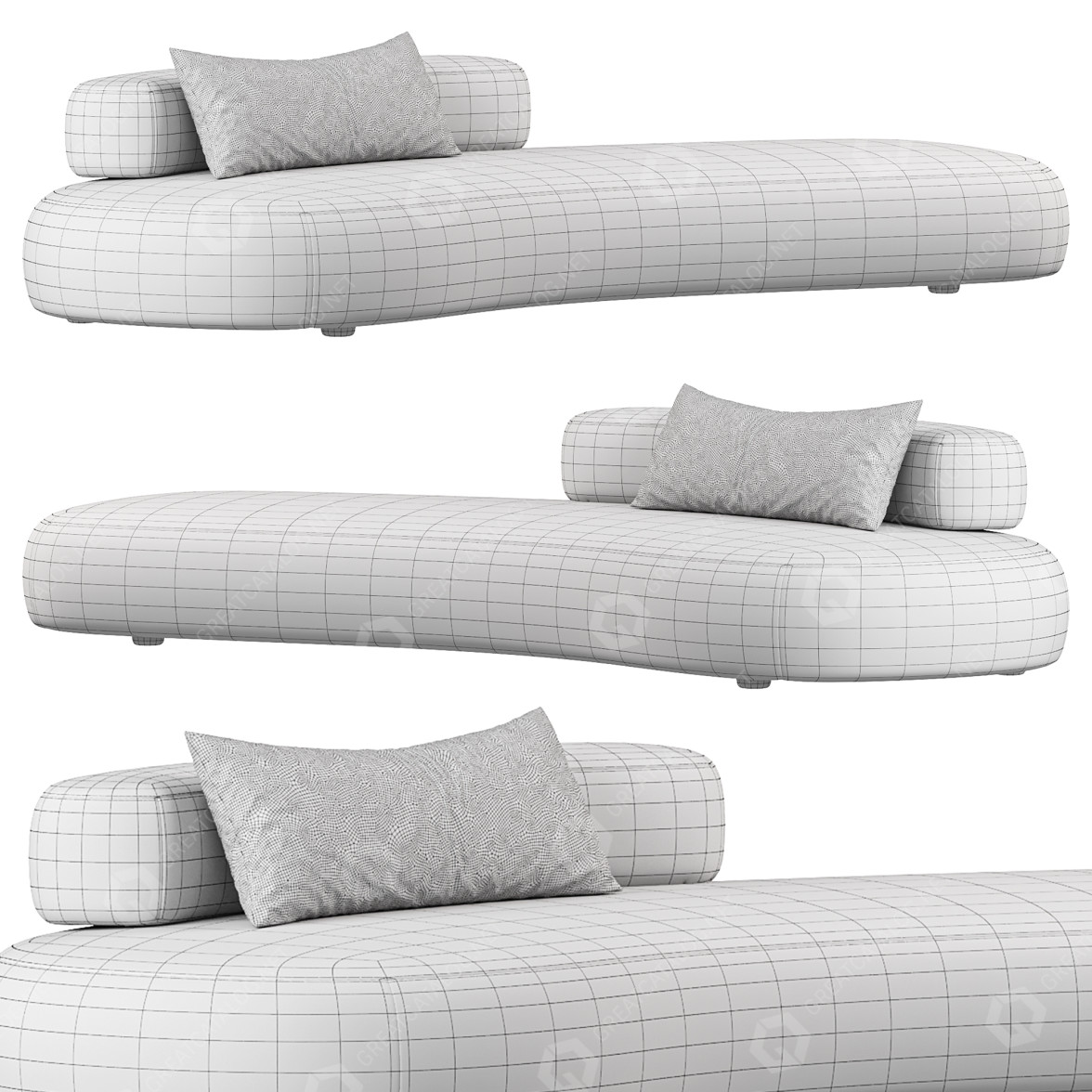 Couch Living Divani Bubble Rock Set 2 3D model - GreatCatalog 24931