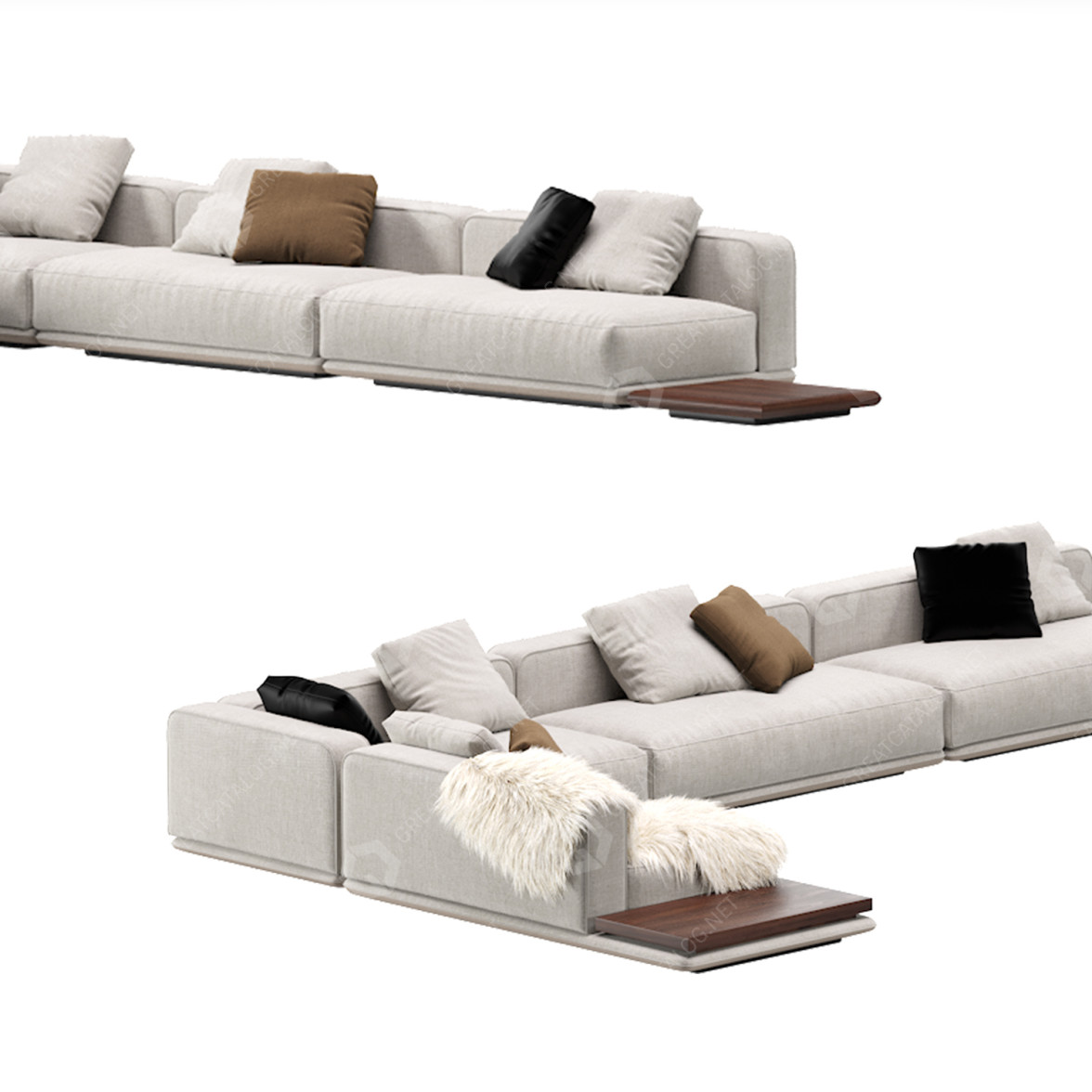Sofa Minotti Horizonte 3D model - GreatCatalog 25008