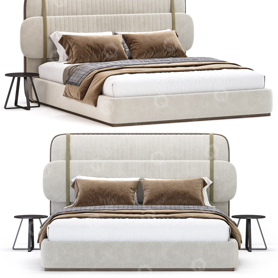 Bed Mezzo Collection Scott 3D model - GreatCatalog 25082