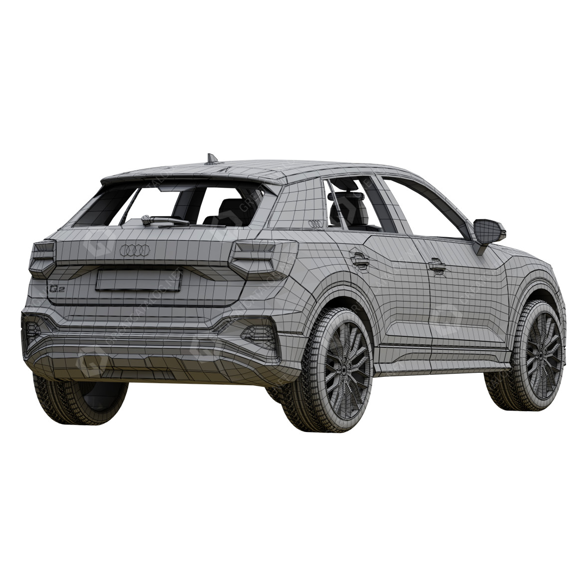 Car Audi Q2 3D model・Download 3D models・Great Catalog - GreatCatalog 25118