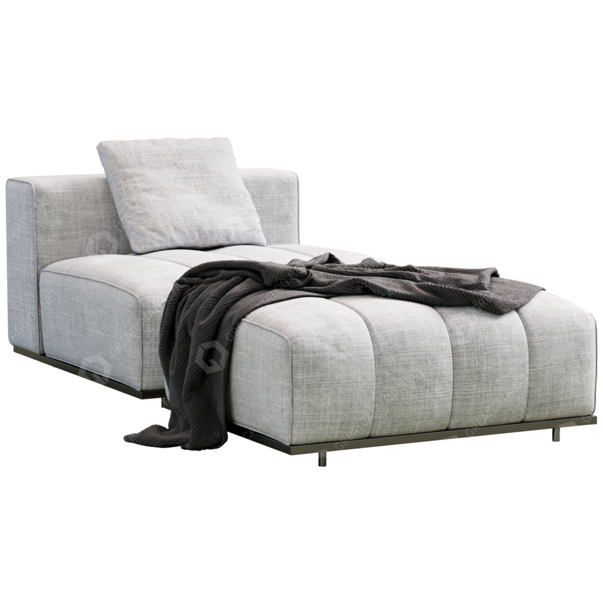 Armchair and Ottoman Minotti Goodman 3D model - GreatCatalog 25125