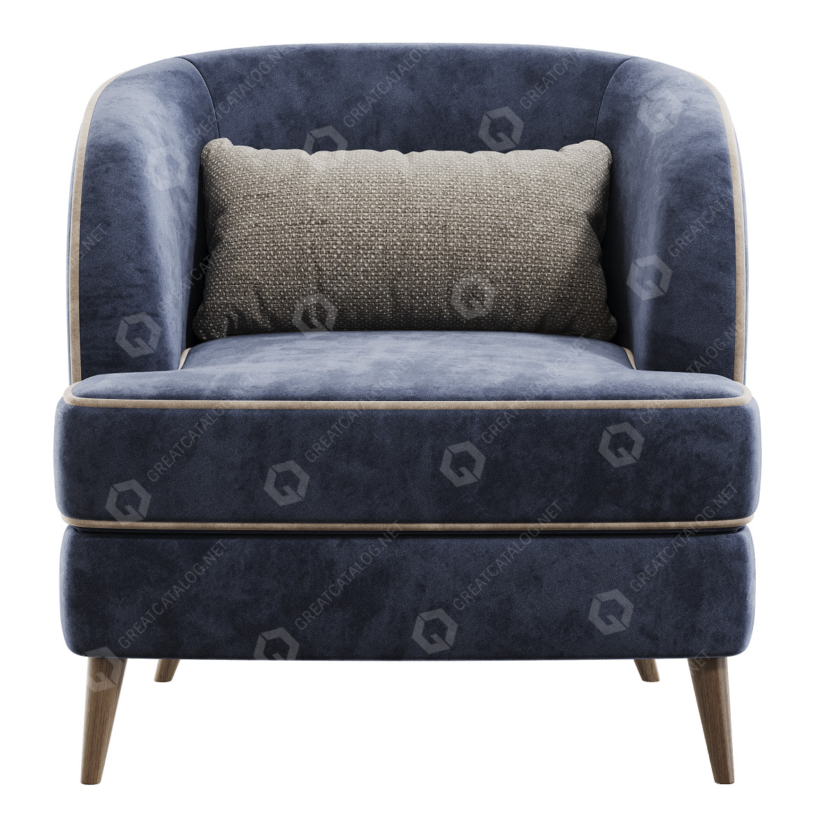 Armchair FH 7272 Boston Arm by FurnitureHub 3D model - GreatCatalog 25149