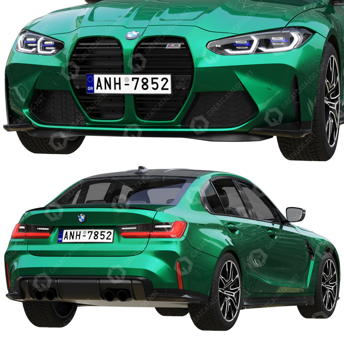 Car BMW M3 Competition G80 3D model - GreatCatalog 25202