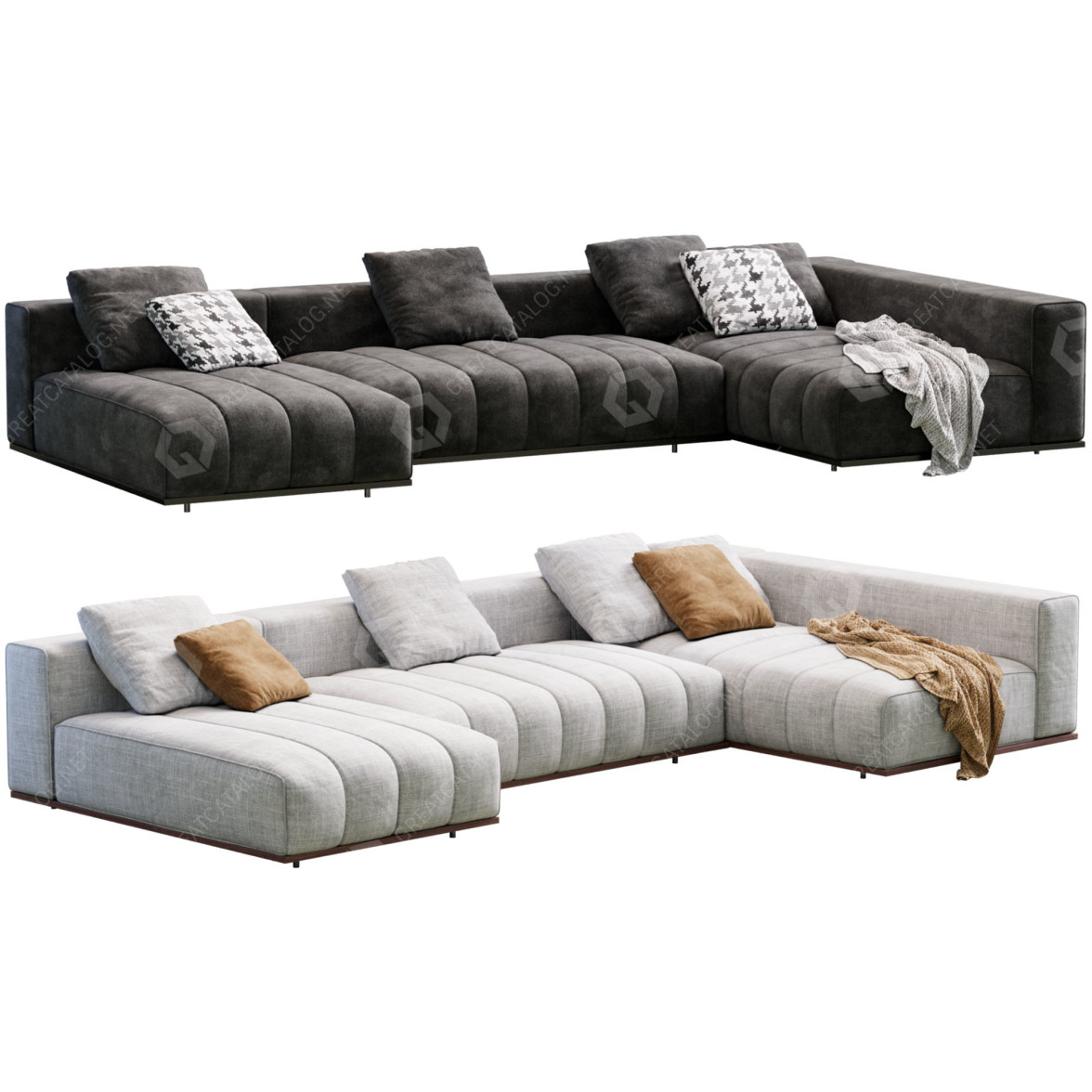 Sofa Minotti Goodman 3D model - GreatCatalog 25225