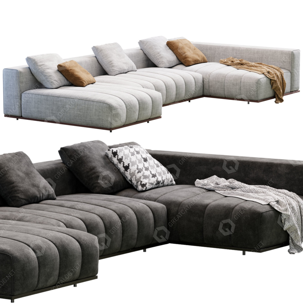 Sofa Minotti Goodman 3D model - GreatCatalog 25225