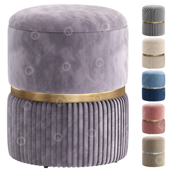 Pouf Roma 3D model・Download 3D models・Great Catalog - GreatCatalog 25234