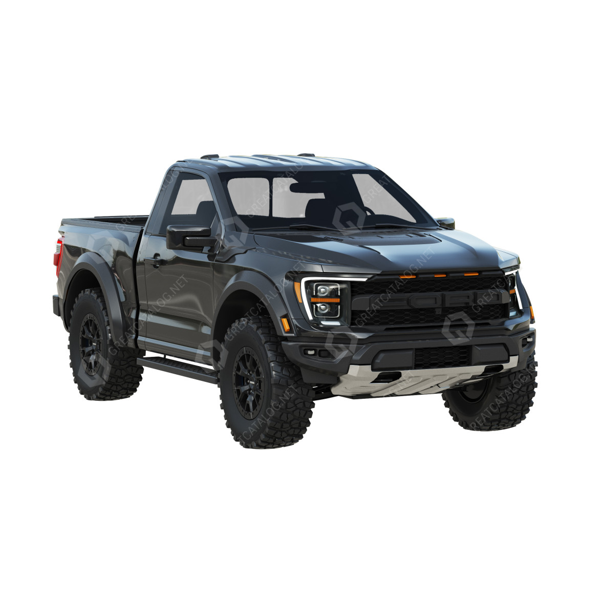 Car Ford F150 Raptor Regular Cab 2022 3D model - GreatCatalog 25332
