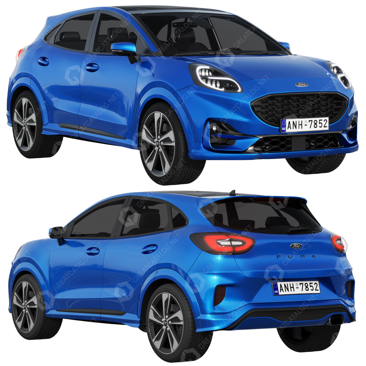 Car Ford Puma 3D model・Download 3D models・Great Catalog - GreatCatalog ...