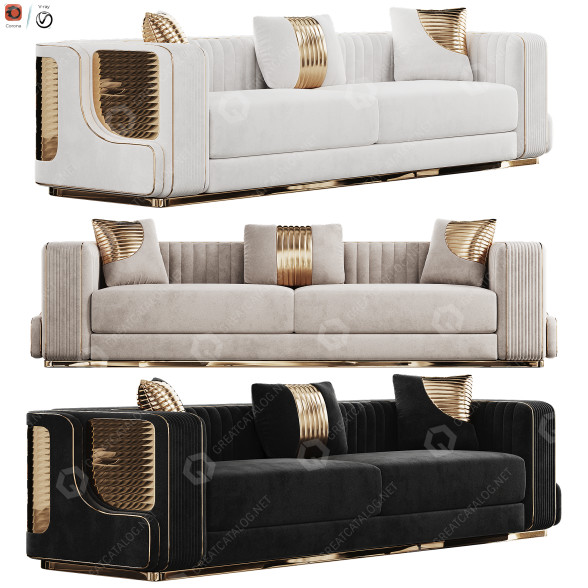 Sofa Venus Furniture Delicia 3D model - GreatCatalog 25360