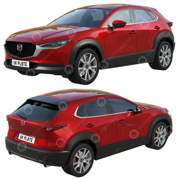 Car Mazda CX30 3D model・Download 3D models・Great Catalog - GreatCatalog ...