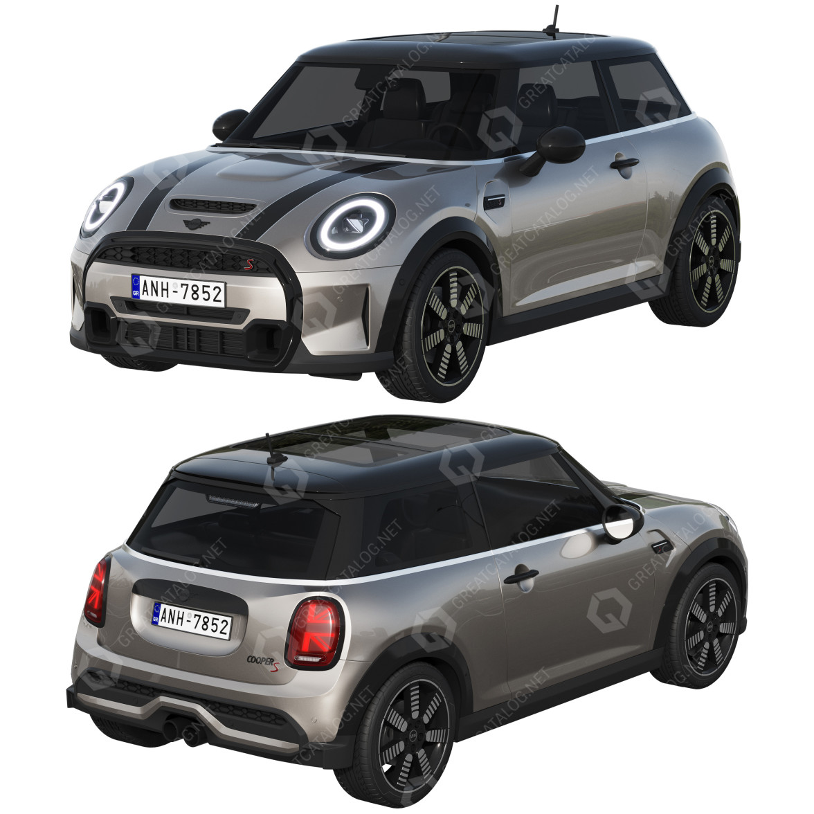 Car BMW Mini Cooper S 3D model・Download 3D models