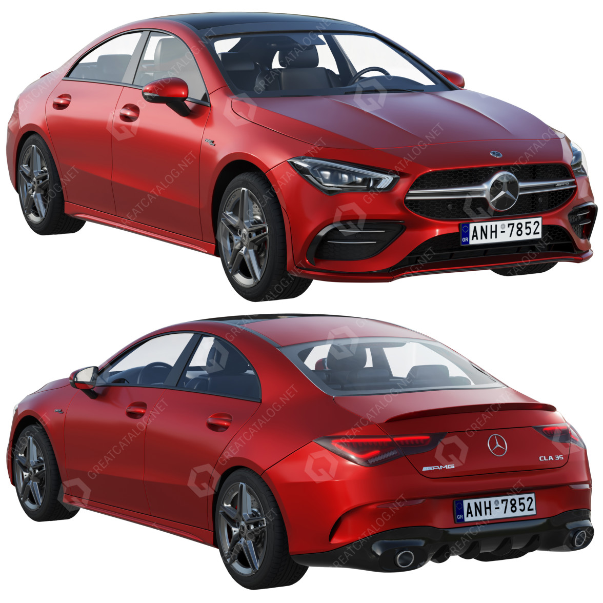 Car Mercedes-Benz CLA35 AMG 3D model - GreatCatalog 25522