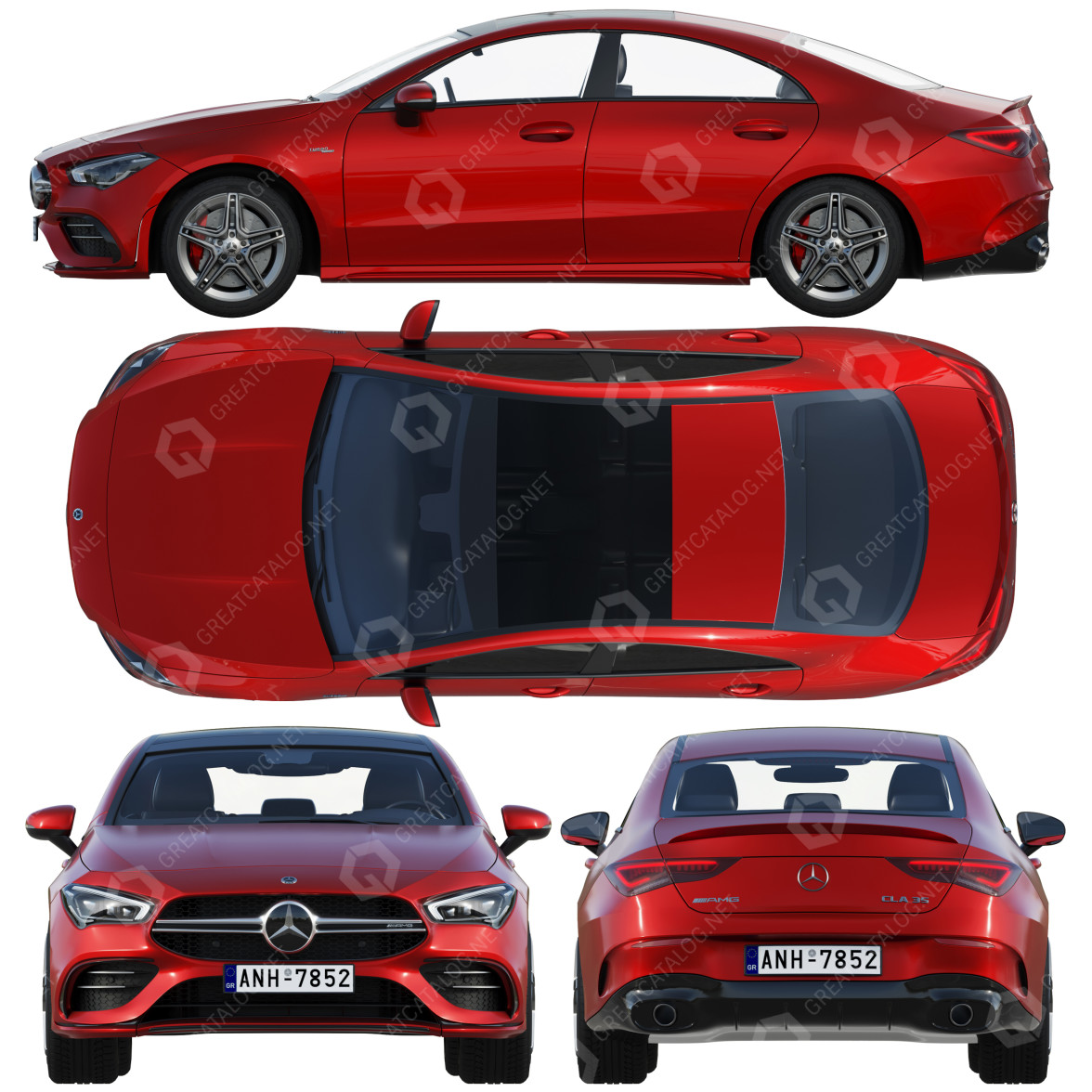 Car Mercedes-Benz CLA35 AMG 3D model - GreatCatalog 25522