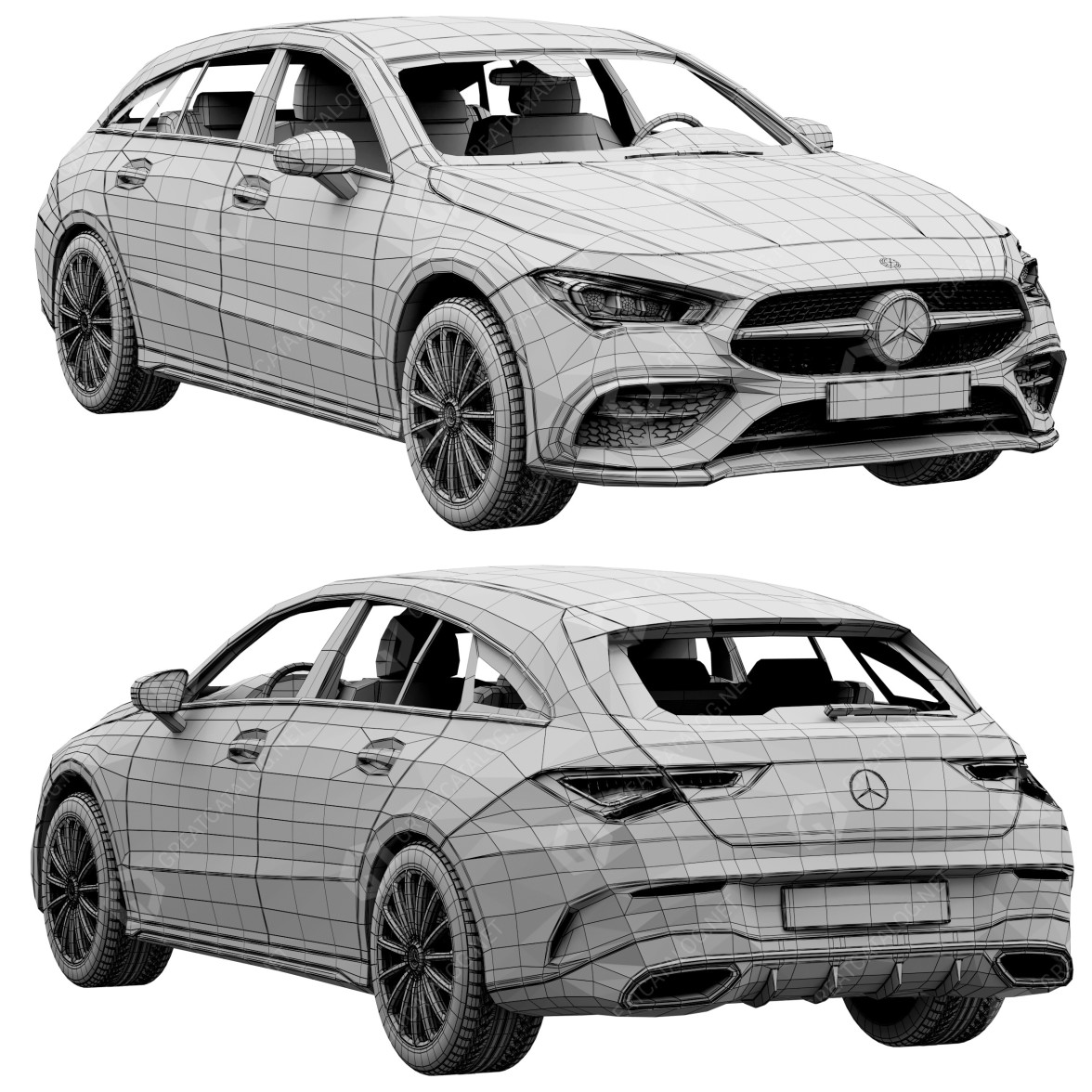 Car Mercedes-Benz CLA 250 Shooting Brake 3D model - GreatCatalog 25524