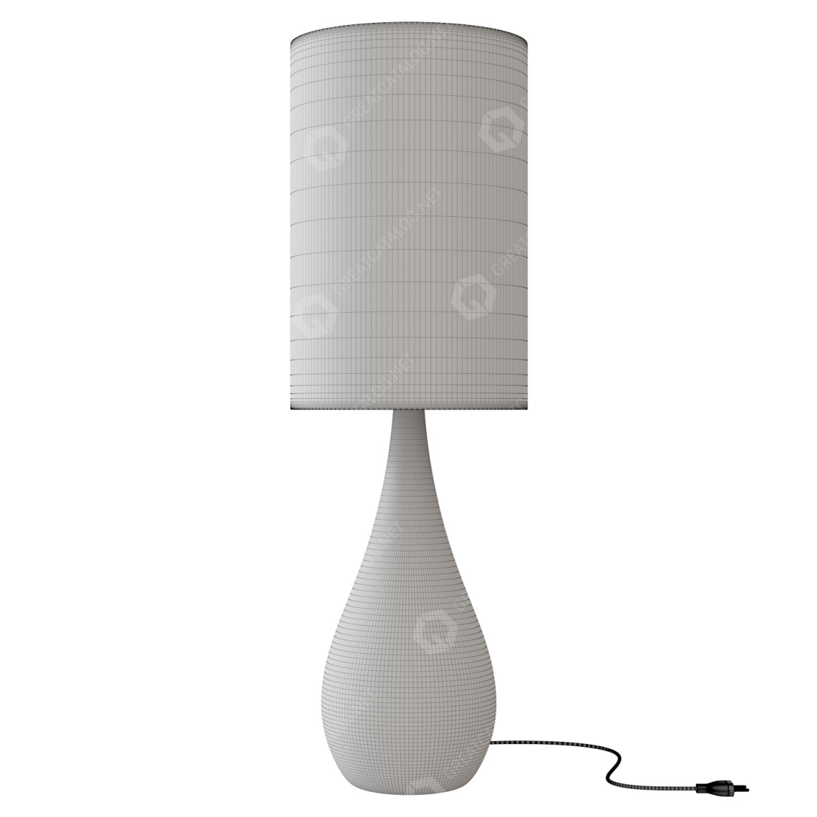 Table Lamp Evans Teardrop 3D model - GreatCatalog 25548