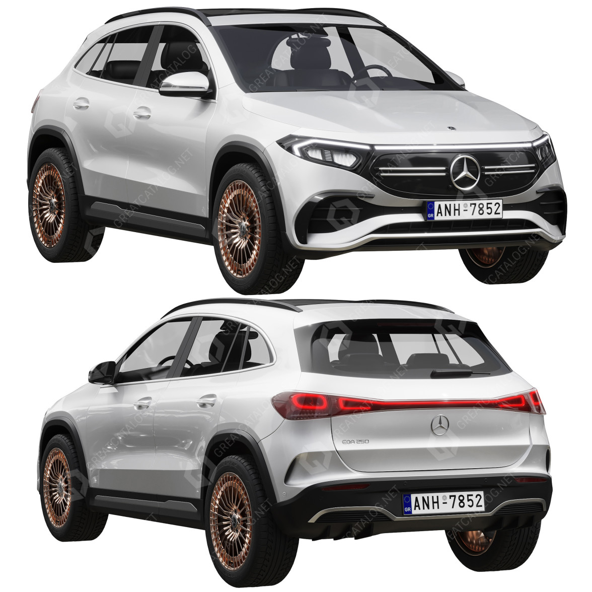 Car Mercedes-Benz EQA 3d model for download ⚡ free and paid version for ...