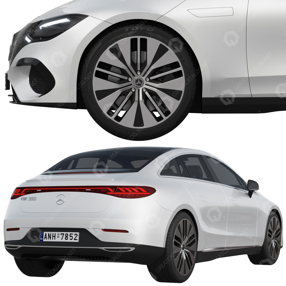 Car Mercedes-Benz EQE 3D model・Download 3D models