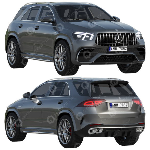 Car Mercedes-Benz GLE 63 3D model - GreatCatalog 25582
