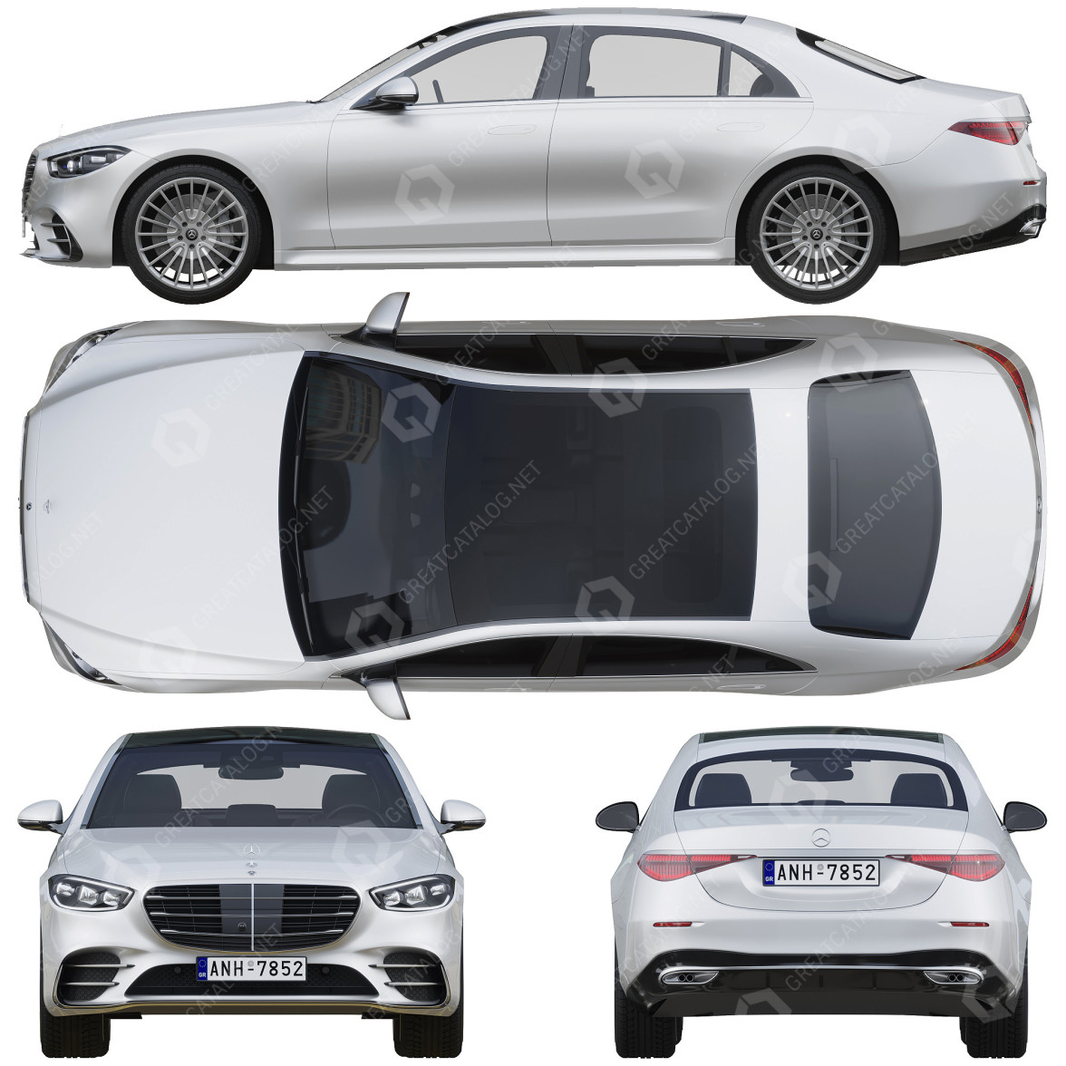 Car Mercedes-Benz S-Class W223 3D model - GreatCatalog 25592