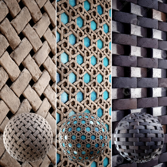 Bricks 4K Materials V2-5 3D model - GreatCatalog 25598