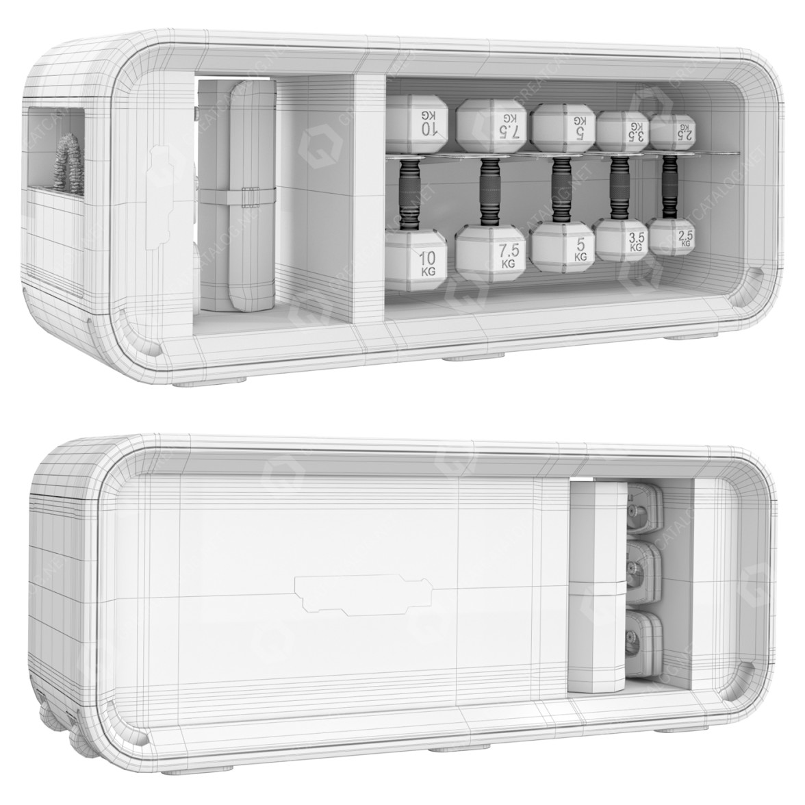 Sports Simulator Technogym Bench 3D model - GreatCatalog 25619