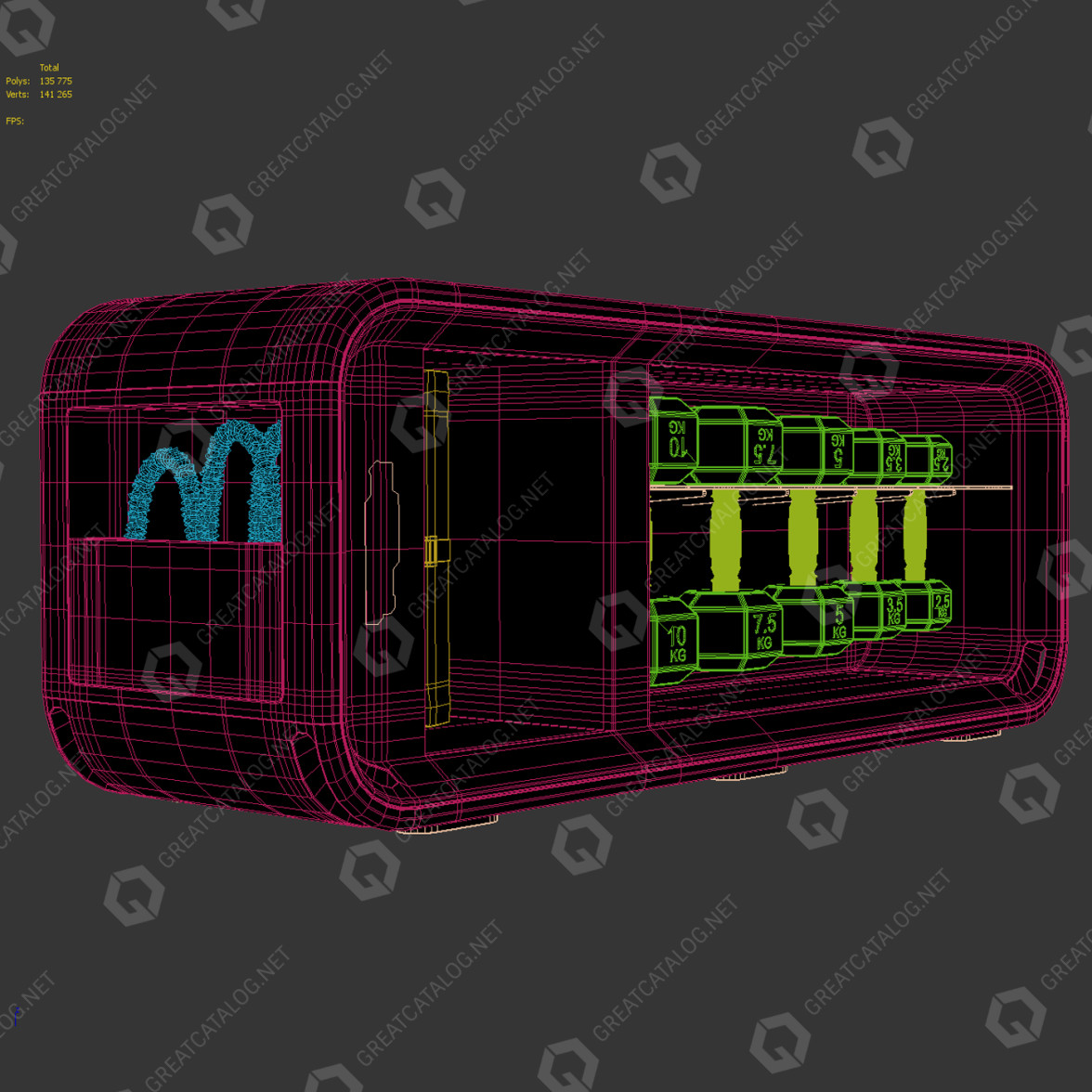 Sports Simulator Technogym Bench 3D model - GreatCatalog 25619