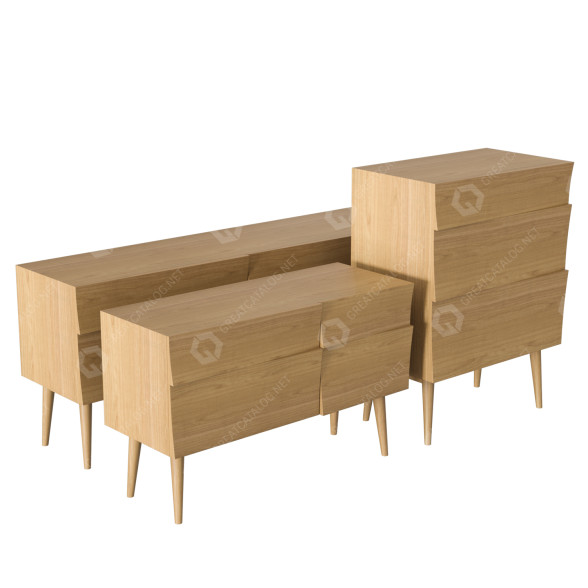 Sideboards and Chest of Drawers Muuto Reflect 3D model - GreatCatalog 25714