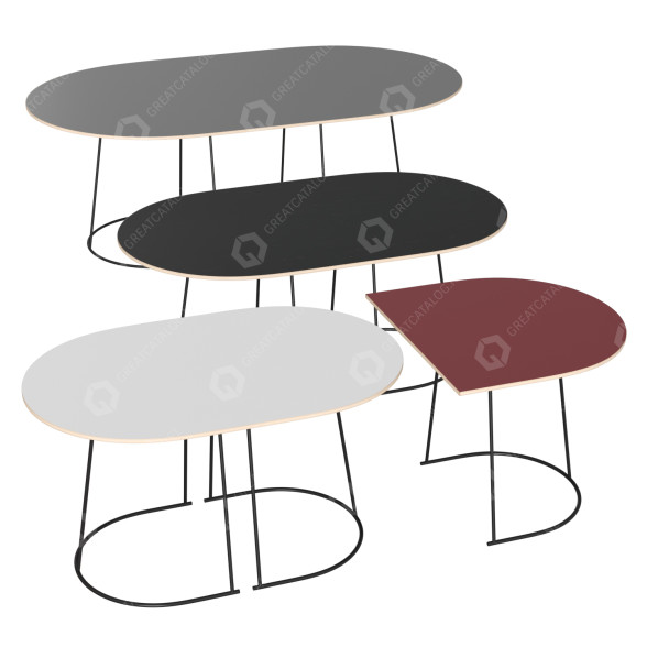 Coffee Tables Muuto Airy Set 3D model・Download 3D models