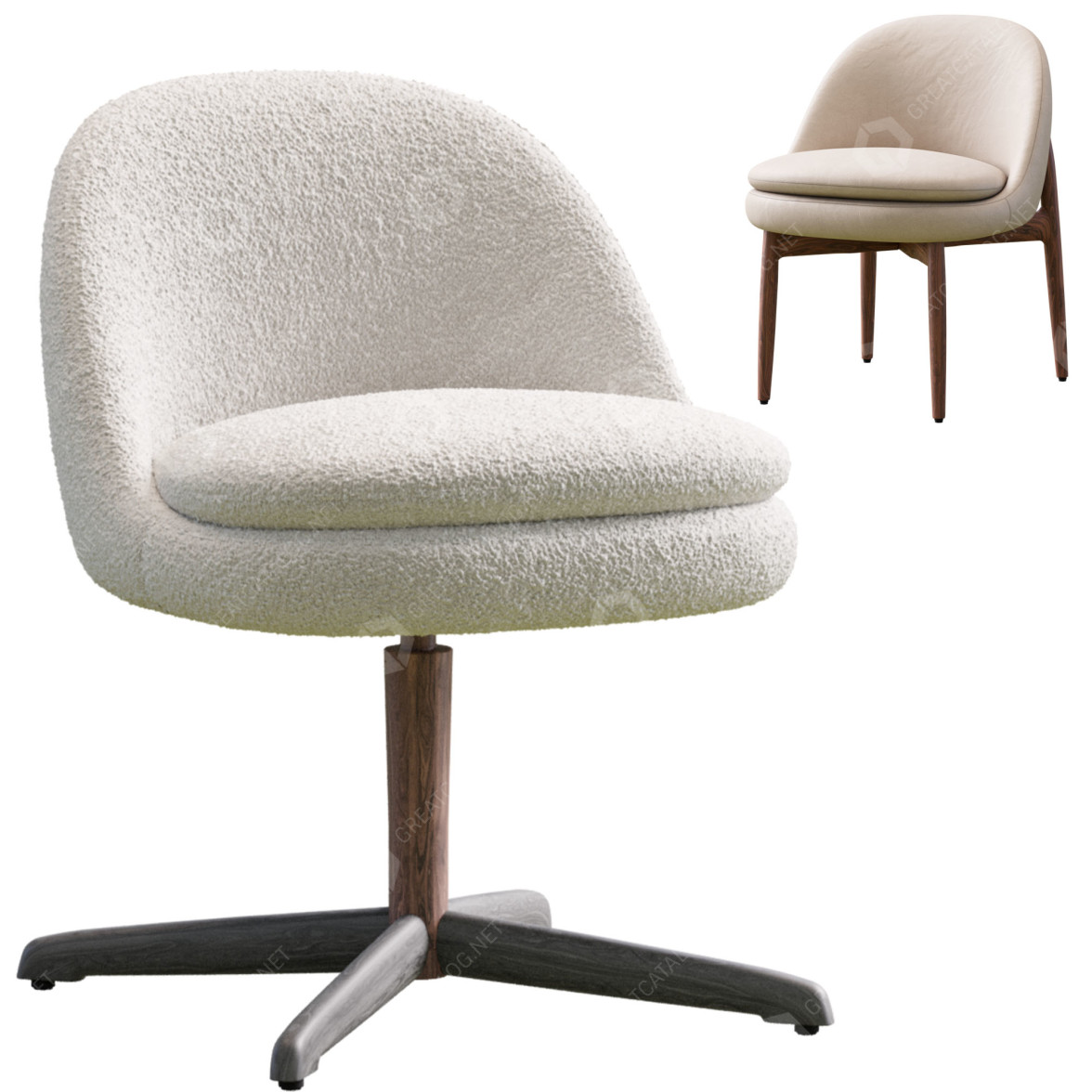 Chairs Minotti Sendai 3D model - GreatCatalog 25820