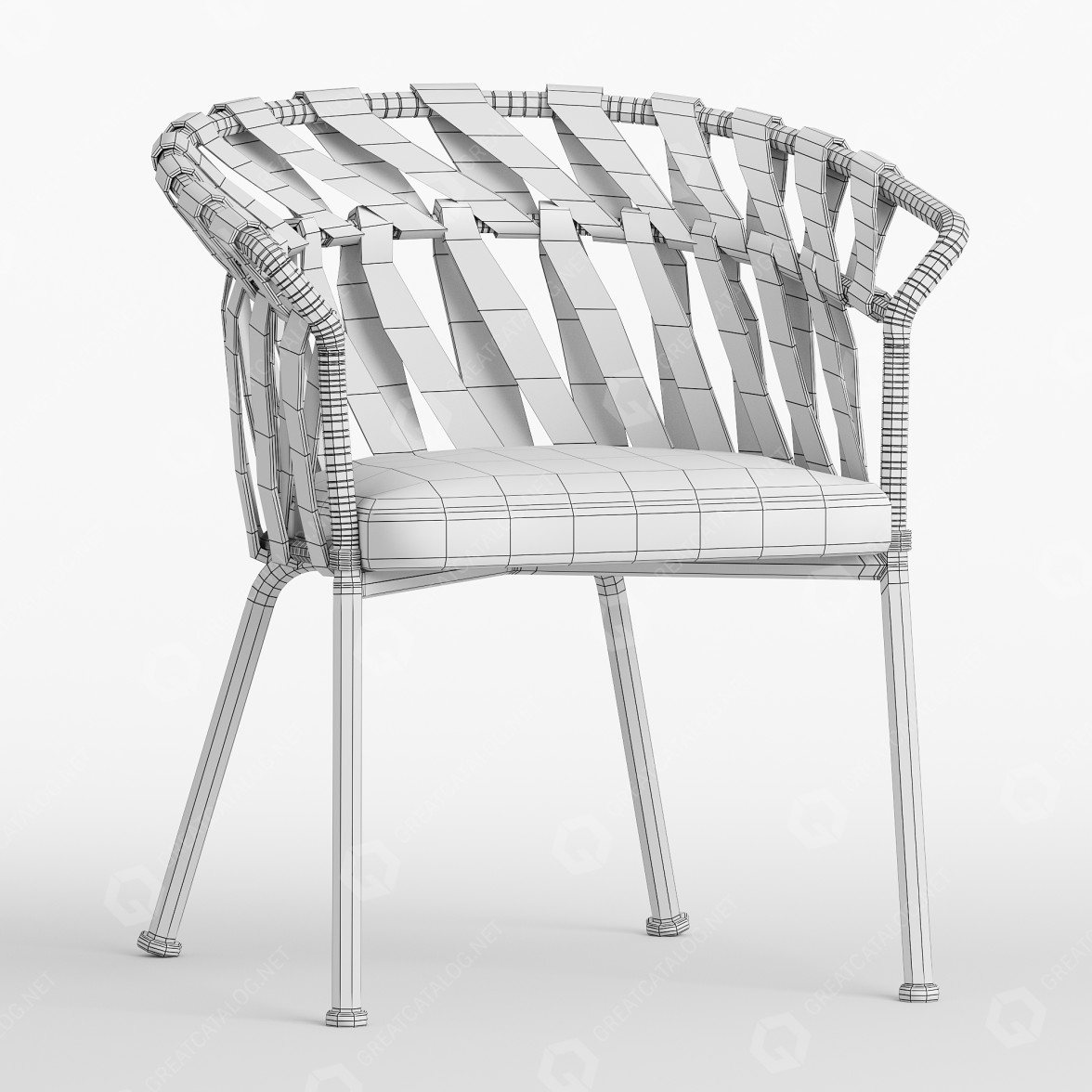 Chair Varaschin Emma Cross 3D model - GreatCatalog 25879