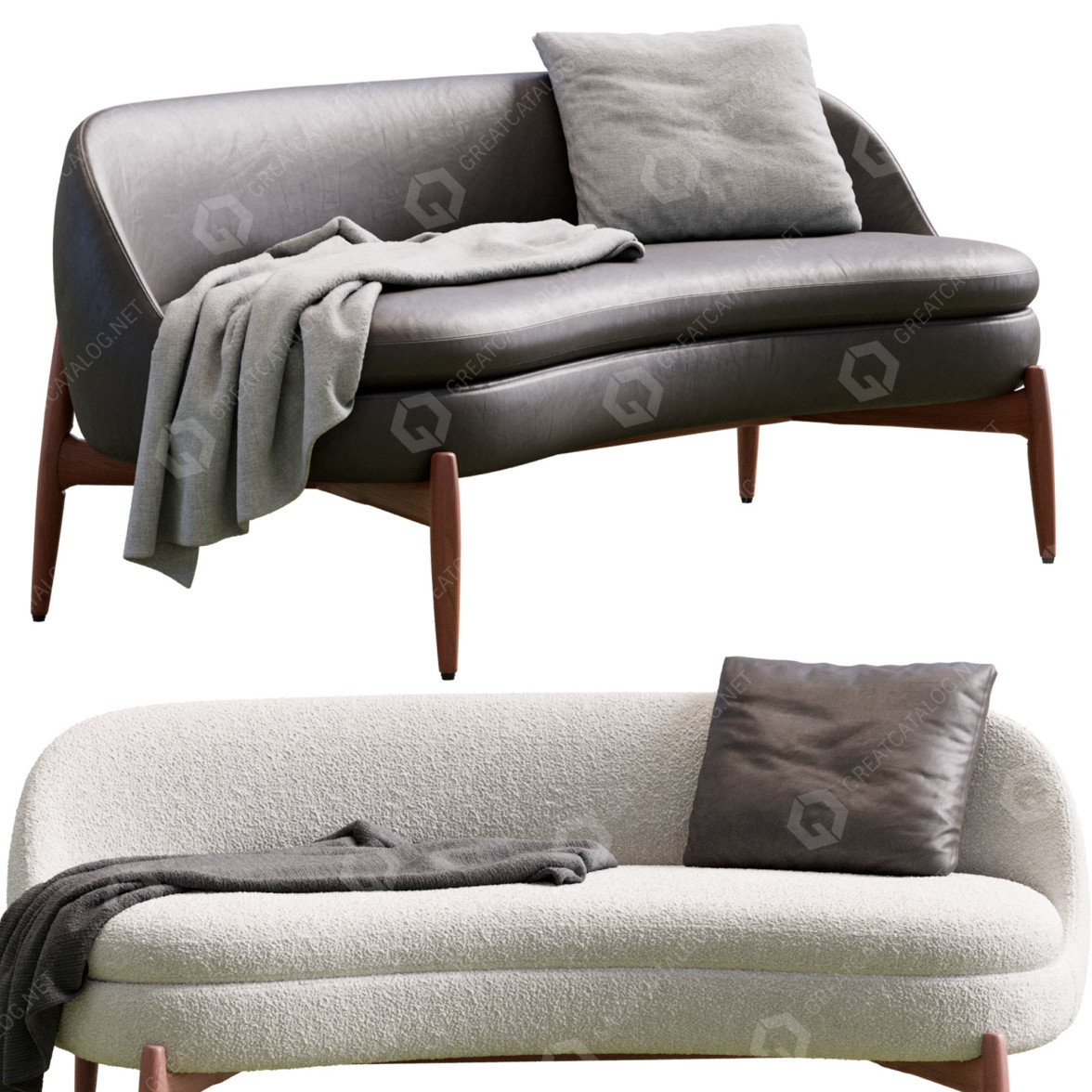 Sofa Minotti Sendai 3D model - GreatCatalog 25891
