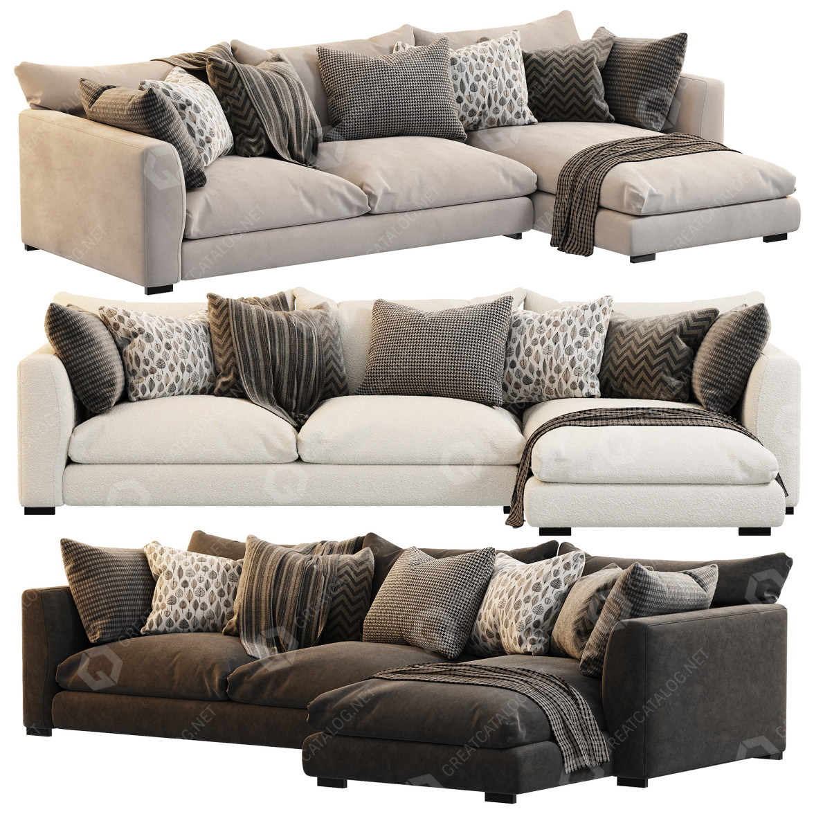 Sofa Calix 3D model #25942 | GreatCatalog