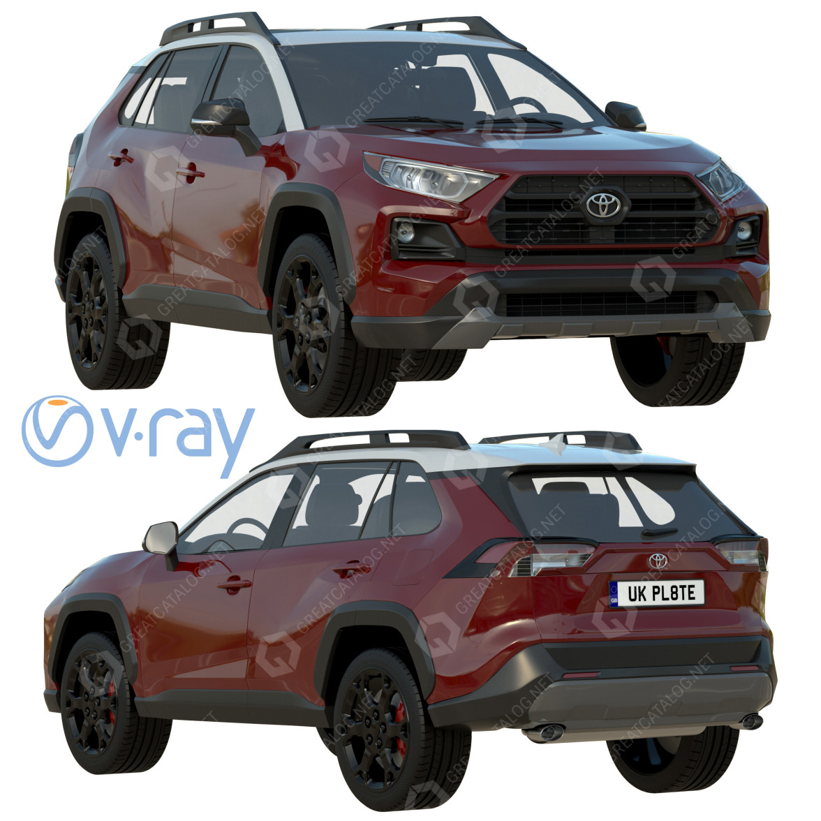 Car Toyota RAV4 TRD 3D model - GreatCatalog 26092