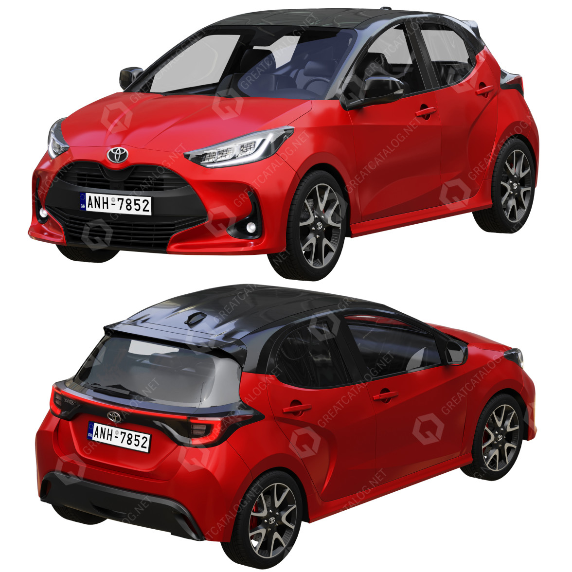 Car Toyota Yaris 3D model・Download 3D models・Great Catalog ...