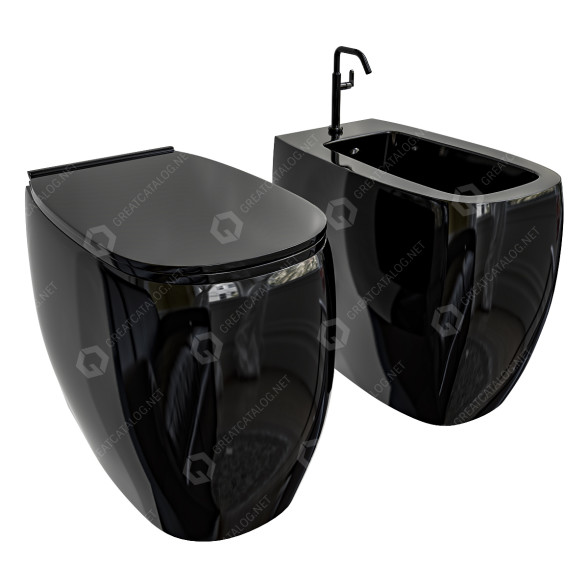 Toilet and Bidet Arblu Flo 3D model - GreatCatalog 26104