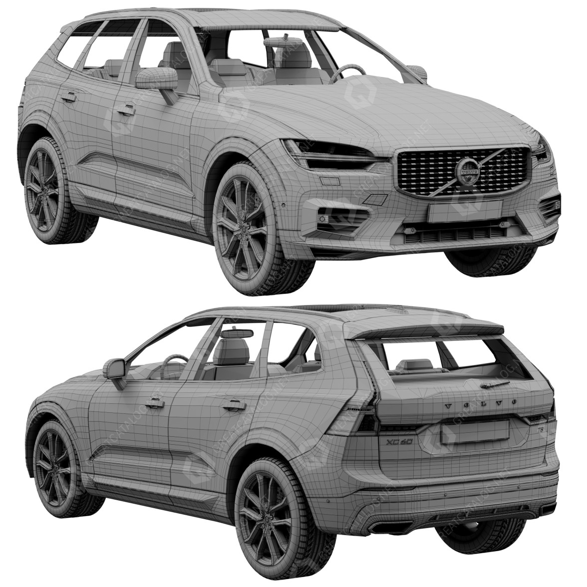 Car Volvo XC60 R-Design 3D model - GreatCatalog 26108