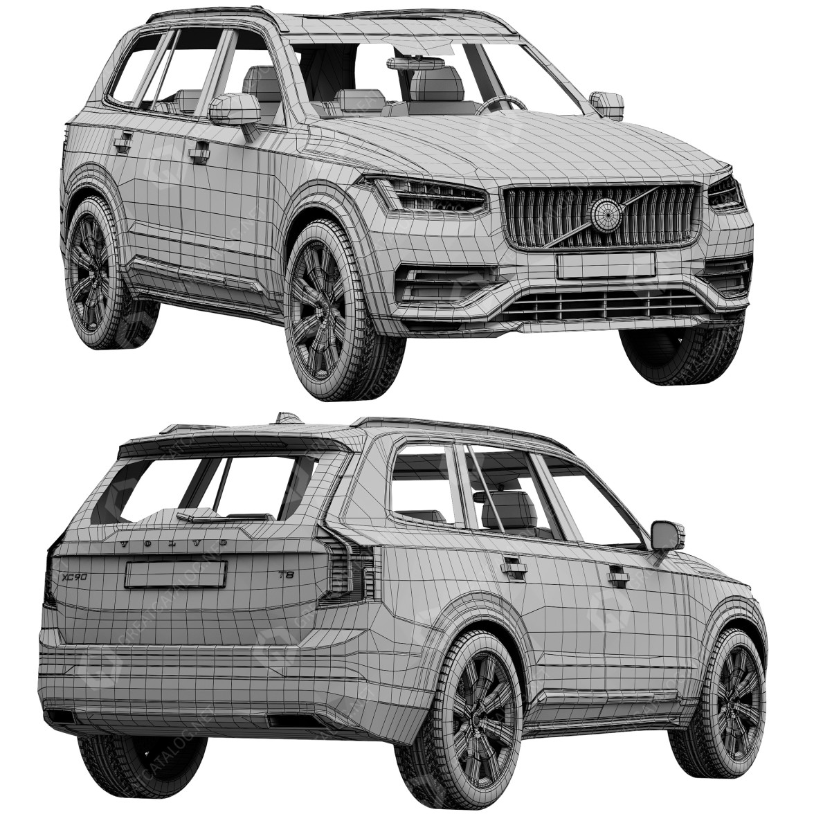 Car Volvo XC90 3D model・Download 3D models・Great Catalog - GreatCatalog ...