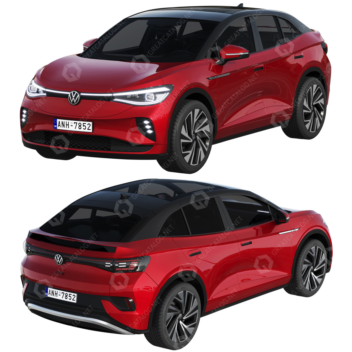 Car Volkswagen ID5 GTX 3D model - GreatCatalog 26122