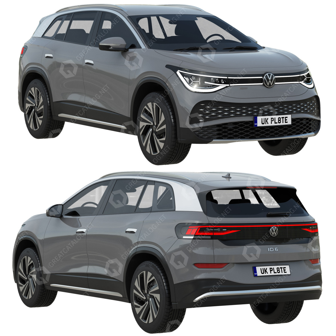 Car Volkswagen ID6 X 3D model - GreatCatalog 26125