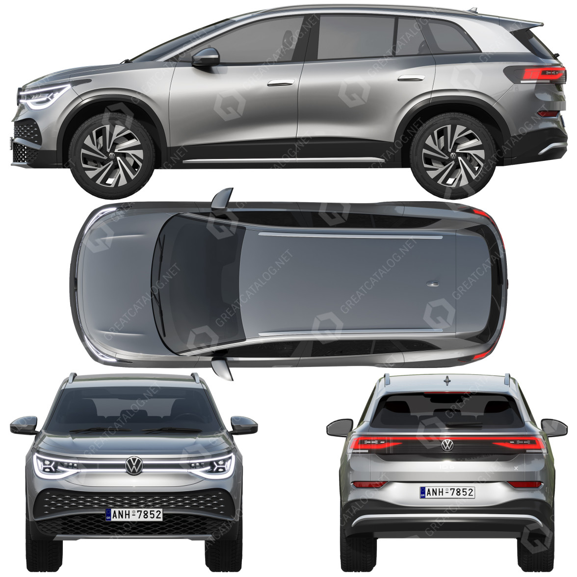 Car Volkswagen ID6 X 3D model - GreatCatalog 26125