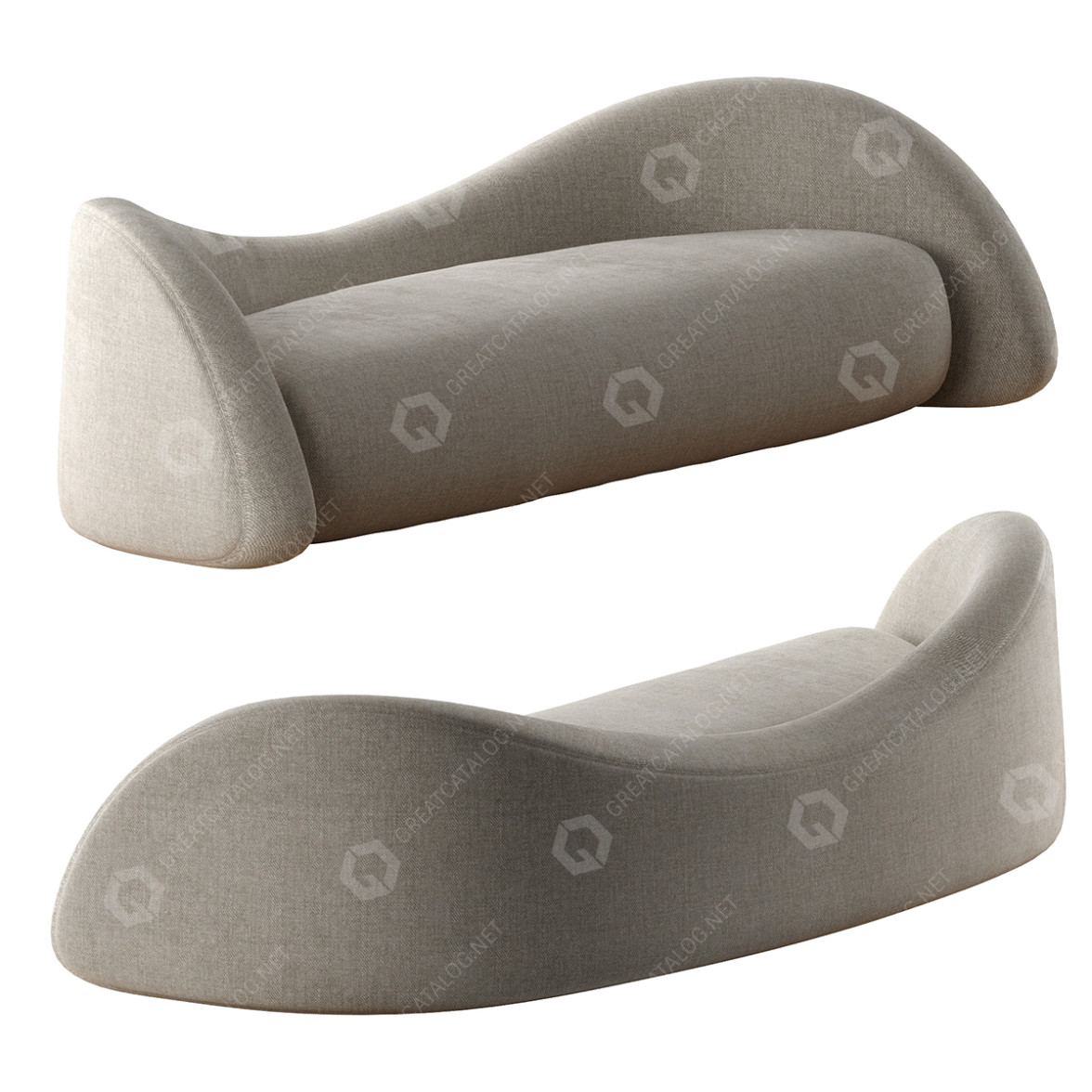 Sofa Raphael Navot Moon 3D model - GreatCatalog 26148