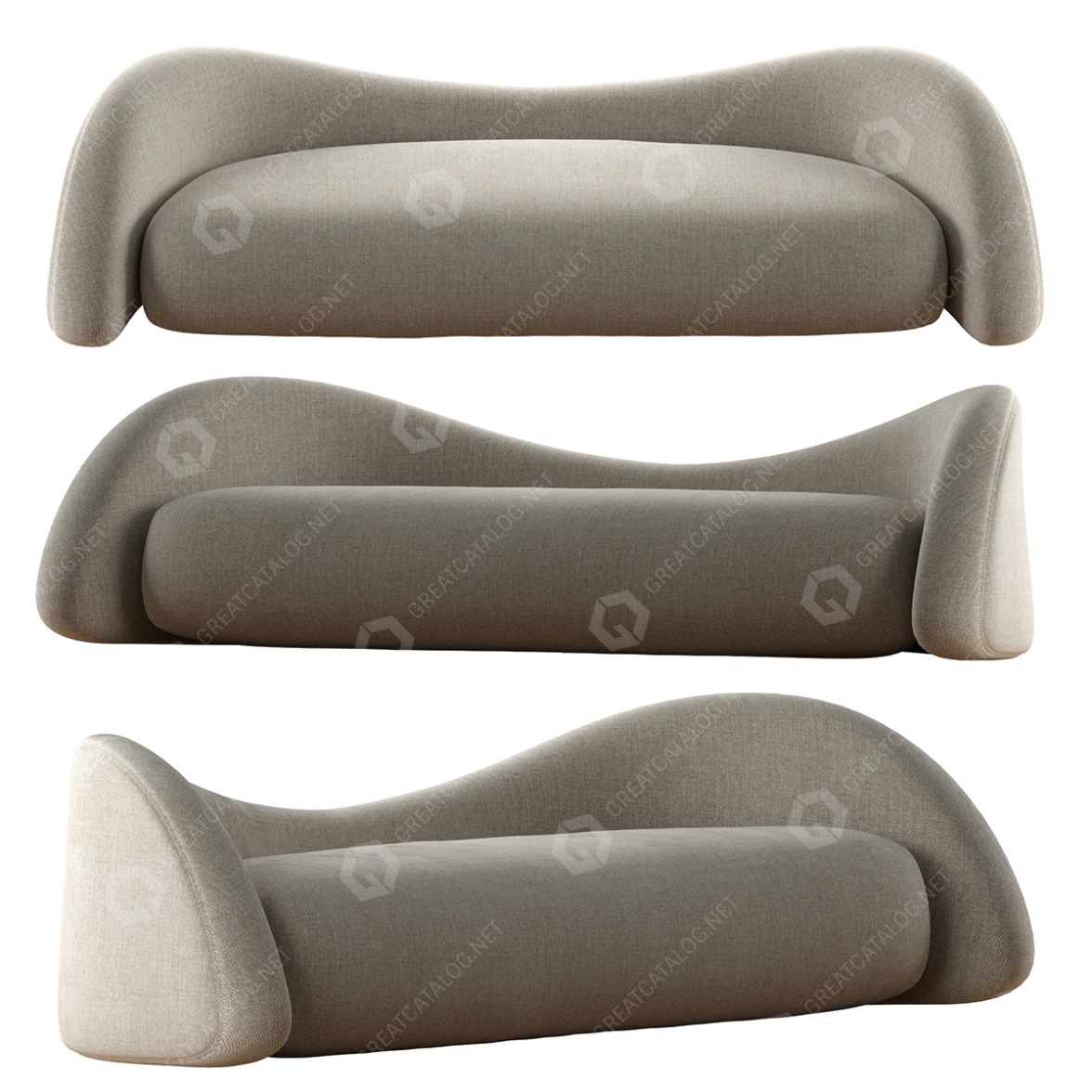 Sofa Raphael Navot Moon 3D model - GreatCatalog 26148