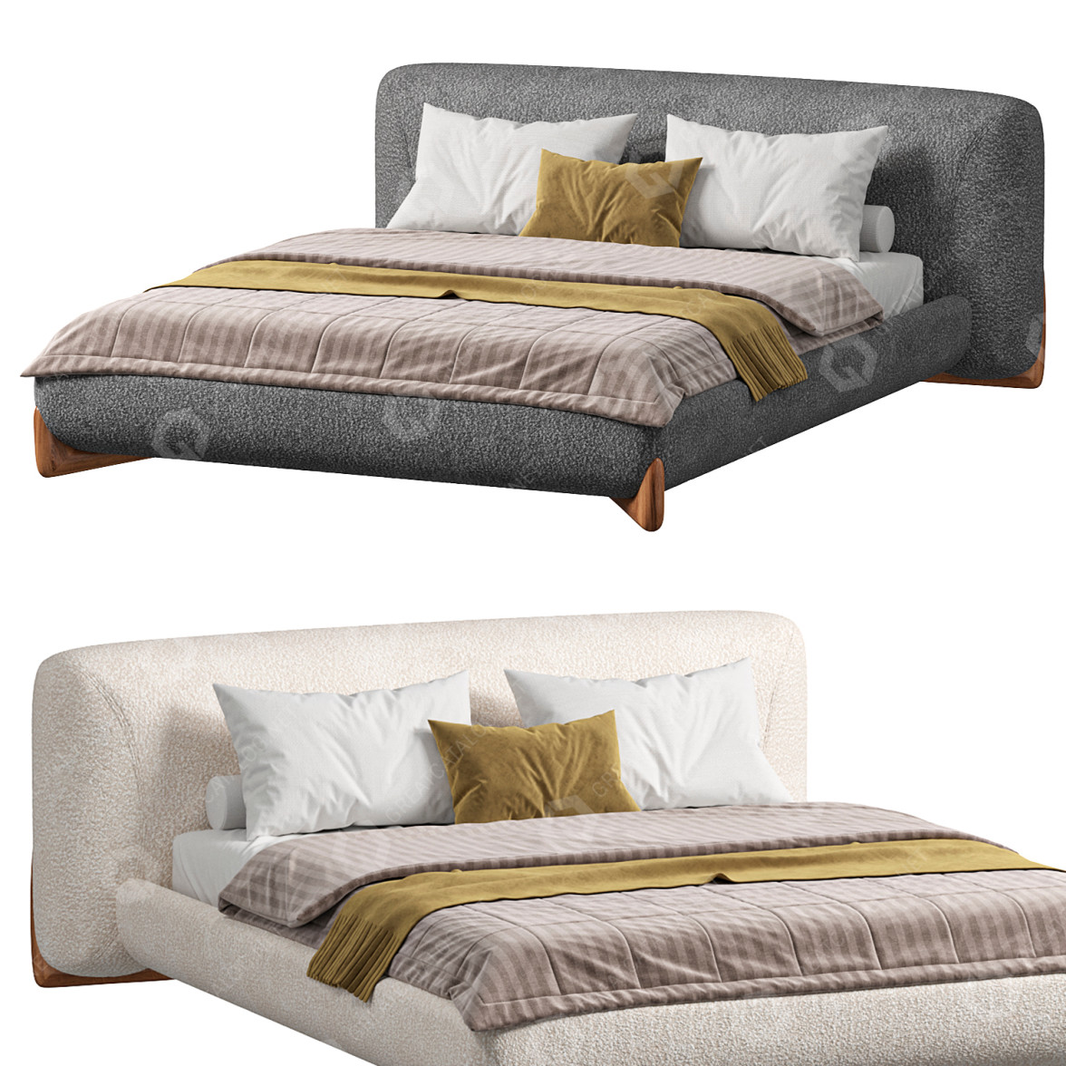 Bed Porada Arredi Softbay 3D model - GreatCatalog 26174