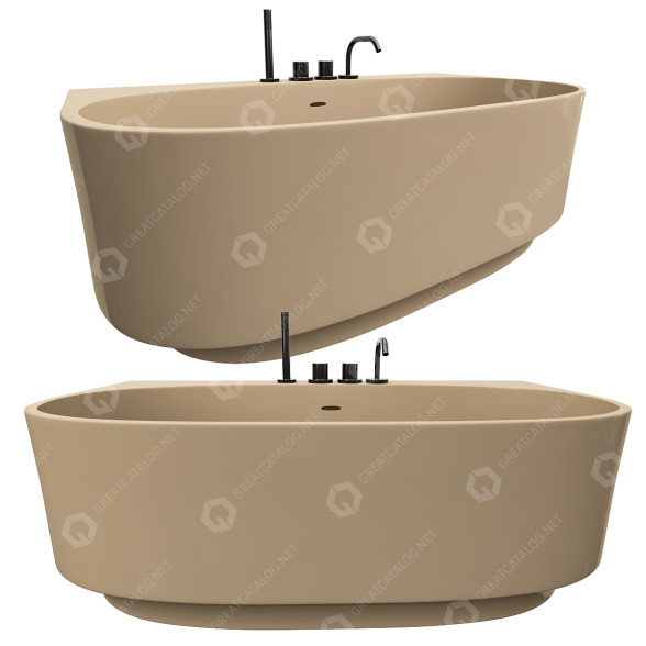 Bathtub Inbani Arc 160 3D model - GreatCatalog 26187