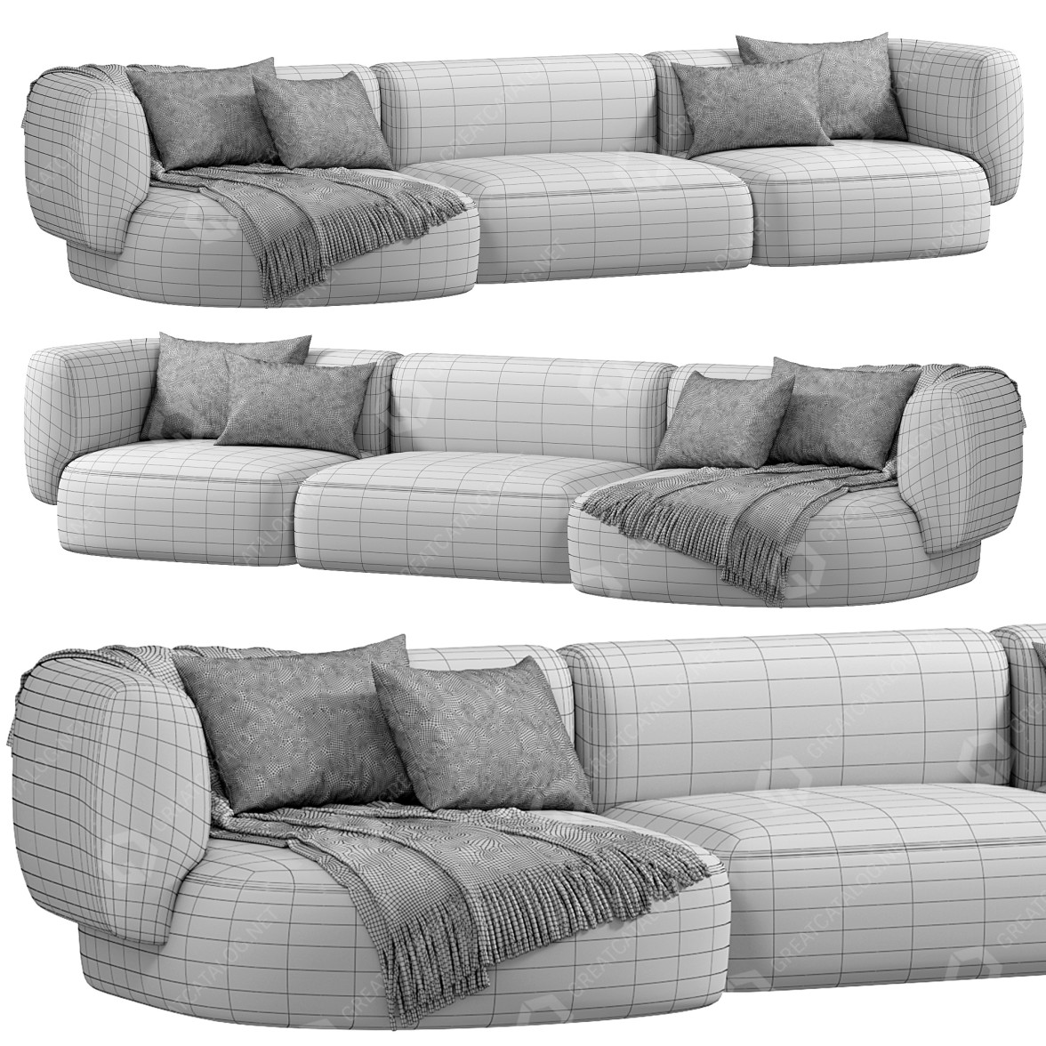 Sofa Collector Hug 4 3D model - GreatCatalog 26238