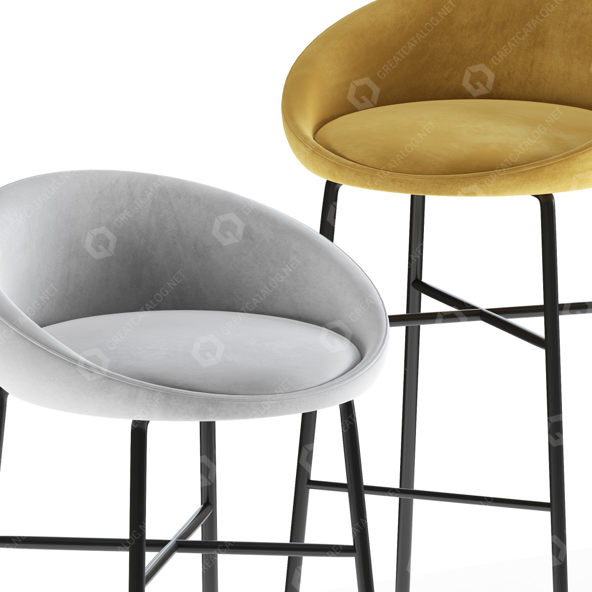 Bar Stool Parla Design Bloom 3D model - GreatCatalog 26595