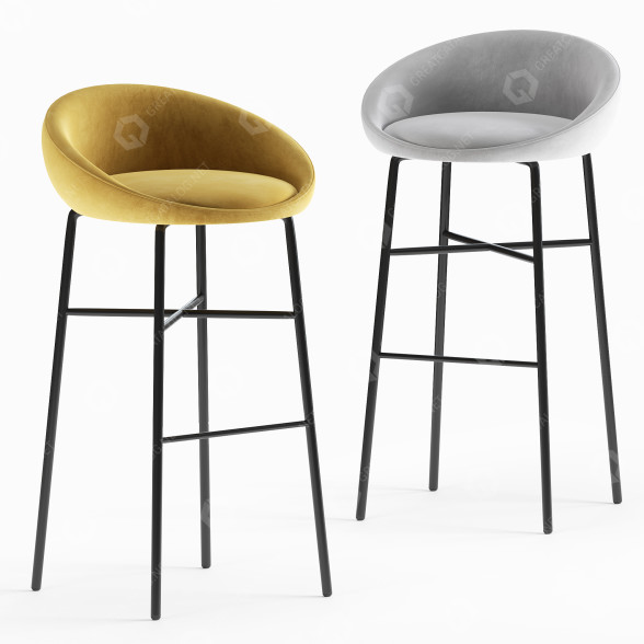Bar Stool Parla Design Bloom 3D model #26595 | GreatCatalog