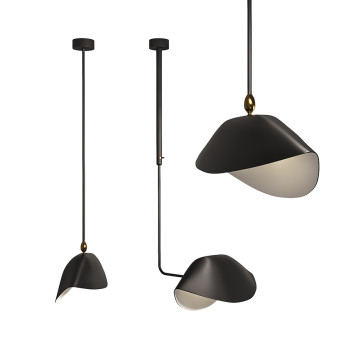 Pendant Lamps Serge Mouille 3D Models for Interior Design and Architecture