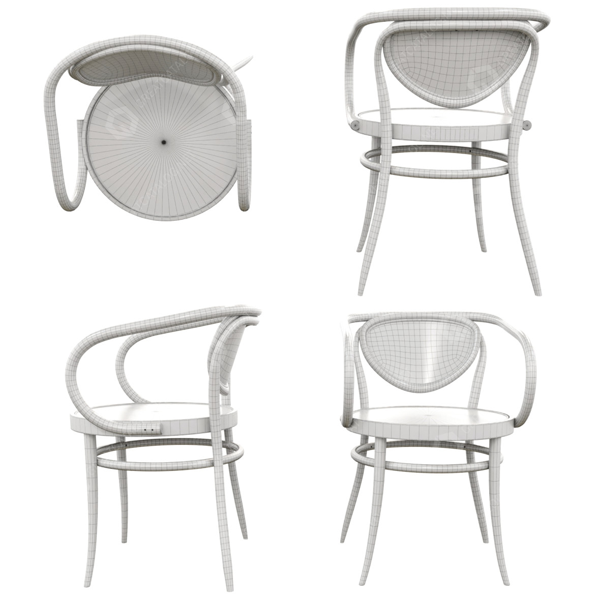 Chair Thonet 209 3D model・Download 3D models・Great Catalog ...