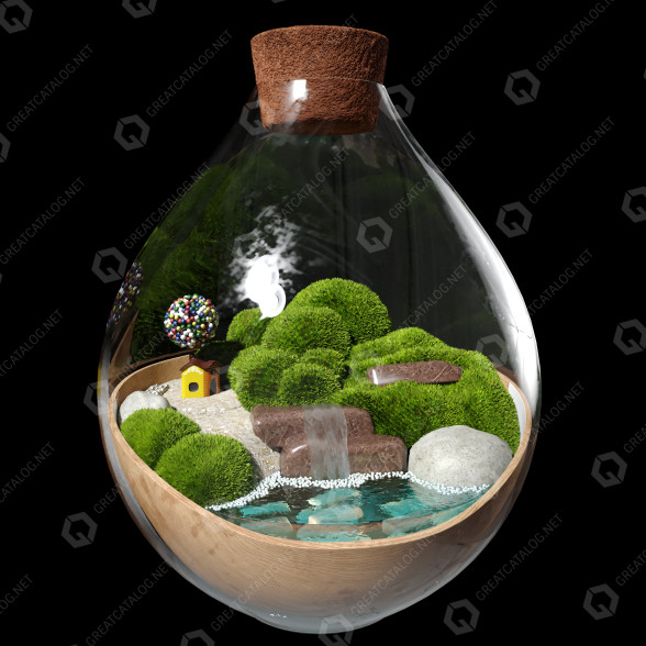 Terrarium Decorative 3D model・Download 3D models